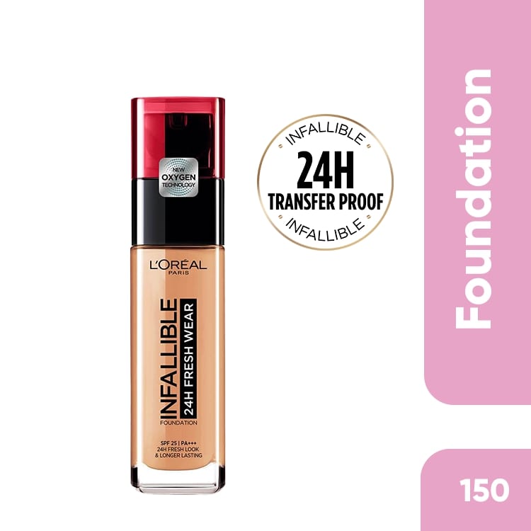 L’OREAL Infallible 24H Liquid Fresh Wear Foundation -150 Radiant Beige ...